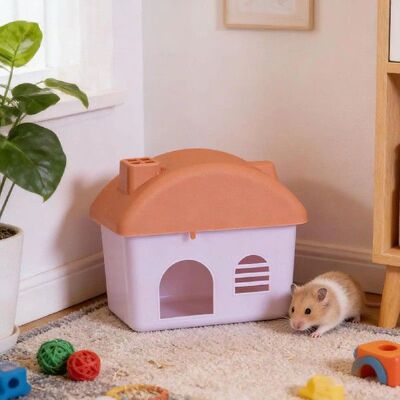 Hamster Hide House Small Animal Habitat Playground Cage