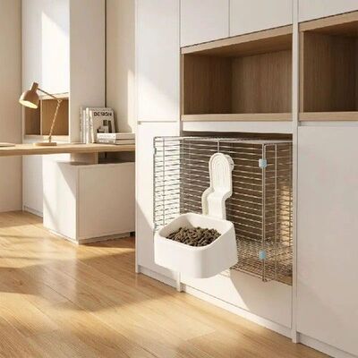 Large Capacity Rabbit Food Bowl Bite Resistant Hangingc