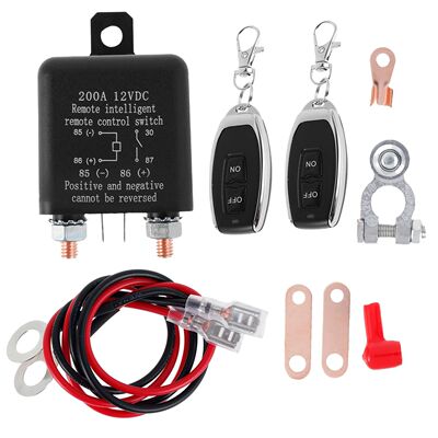 Remote Battery Disconnect Switch 12V 200A Car Kill Switch