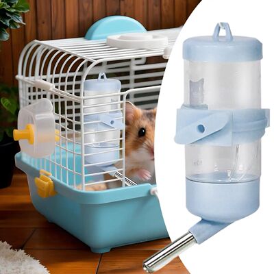 Hamster Water Bottle Plastic Dispenser Feeder Hanging Pet