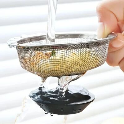 Sink Drain Strainer 2pcs-Stainless Steel Food