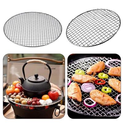 New Iron Grill Racks Reusable Round Barbecue Net Nonstick