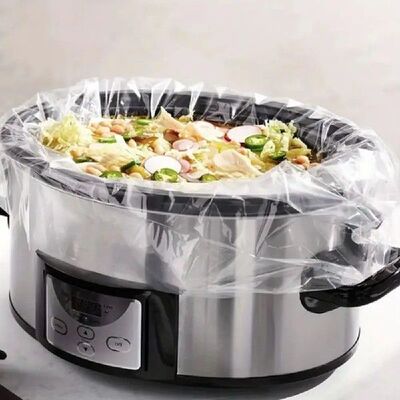 10pcs Nylon-Blend Slow Cooker Liner with Tie BPA-Free
