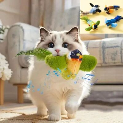 Indoor Interactive Birds Toy for Cat Chasing Teasing Toy