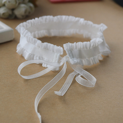 柔软花边系带choker不含金属成分