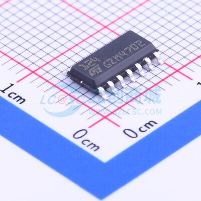 运算放大器 LM124DT SOIC-14 ST(意法半导体) 电子元器件原装正品