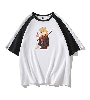 DOROT恤联名ENOCH熊熊守护绿马T恤纯棉宽松落肩原创大码搞怪包邮