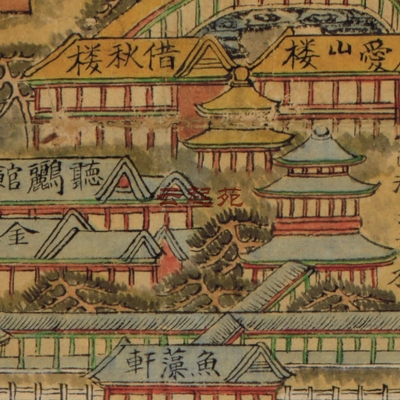 清佚名颐和园八旗兵营图X高清电子图片1.75G装饰宣传素材