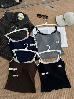 ST韩国订单款定制款夏季新款绵羊毛背心高品质吊带显瘦柔软女美背