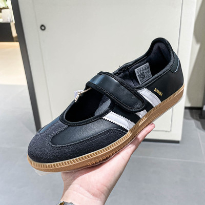 阿迪达斯三叶草女鞋2025秋新款透气一脚蹬懒人鞋运动休闲鞋JQ6445