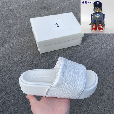 AdidasY-3 SLIDEY3皮革男女厚底外穿一字拖HR1938 HR1940 HQ3665