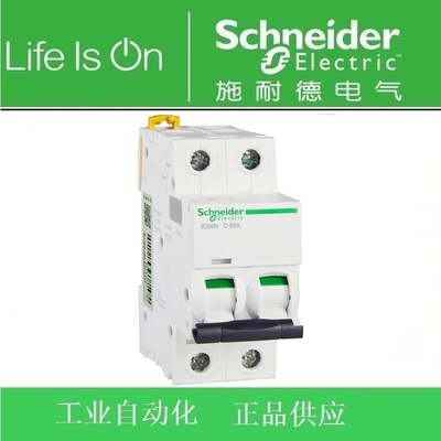 正品 施耐德断路器/空气开关 IC65N 2P C63A 订货号A9F18263