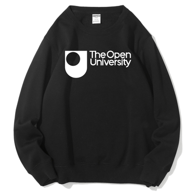 开放大学加绒圆领卫衣可定制