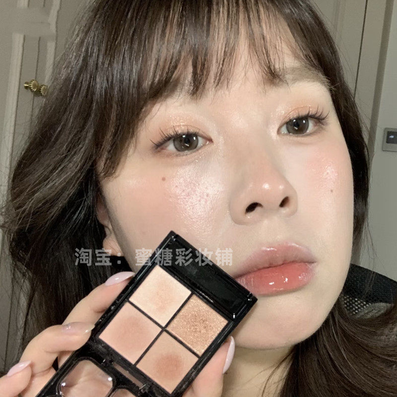 这期更是淡到没边了 淡颜白开水日系四色眼影盘 大地香槟清透新手