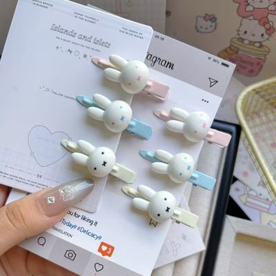 可爱米菲兔发夹碎发刘海夹头饰