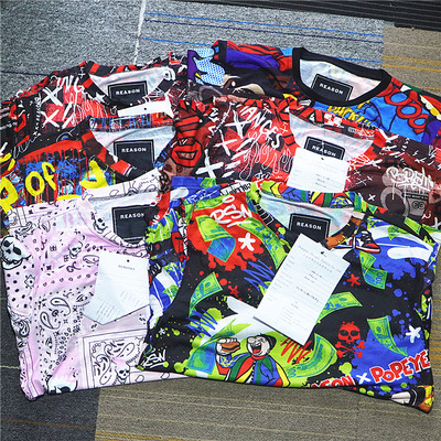 特价回馈！短袖盲盒！正品美潮 REASON SAMPLE 全身印花长袖T恤