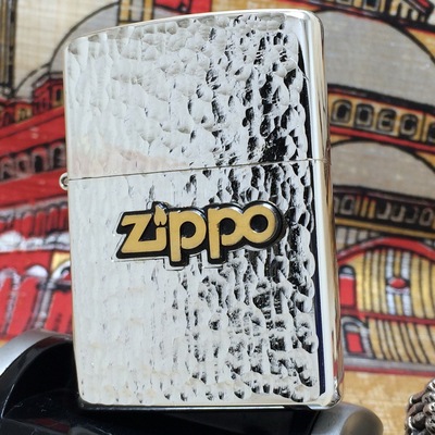 zippo镀银防风打火机