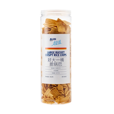 奥乐齐代购超值好大一桶脆锅巴桶装/袋装 焦香酥脆 甄选粗粮零食