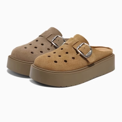 Belle/百丽女厚底勃肯鞋包头凉拖