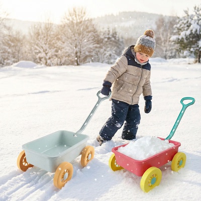 儿童便携手拉车玩雪玩沙装备