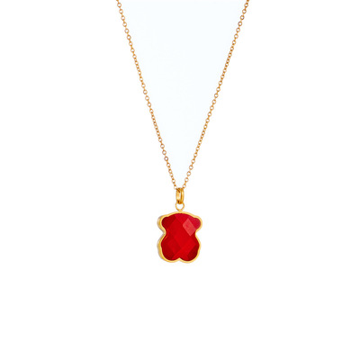 情人节礼物红色项链女轻奢时尚