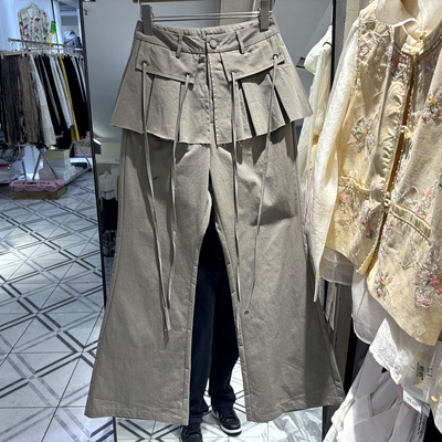 甜野7712假两件微喇休闲裤