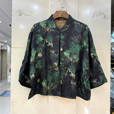 Q6329桑蚕丝香云纱衬衫