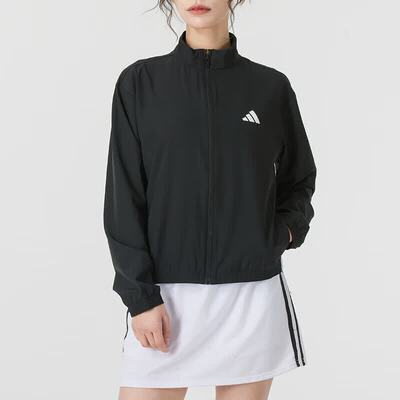 阿迪达斯女夹克外套梭织立领