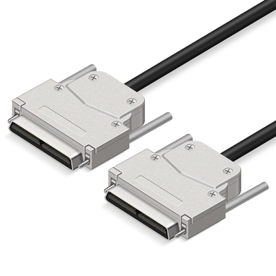 浮太 SCSI线VHDCI 100P公对公针对针连接线V100数据线带螺丝固定