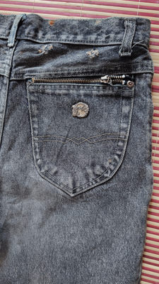 法国蓝威龙Noveli牛仔裤90年代古着vintage牛仔萝卜裤女复古老款