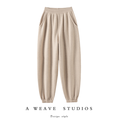 金贝绒高端100%纯山羊绒裤