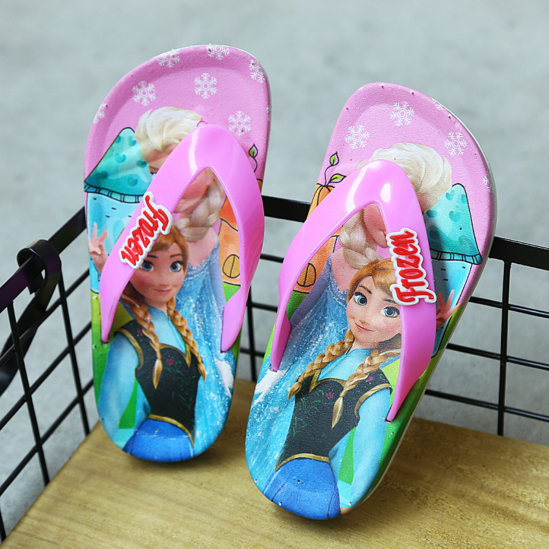 Buy New children's flip-flops cartoon cute slip home for boys foot ...