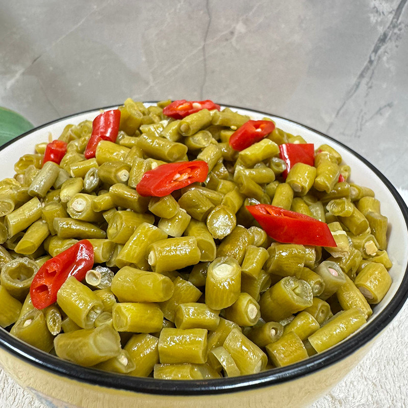 正宗湖南风味老坛泡豇豆酸豆角泡菜酸豇豆袋装脆商用酸豇豆批发