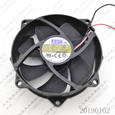 原装 AVC DASH0925B2H 12V 0.30A 9025 9CM 圆形 CPU机箱散热风扇