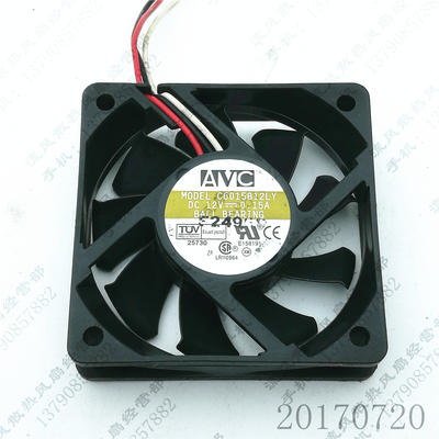 原装 AVC C6015B12LY 6015 12V 0.15A 静音 电源 CPU 散热风扇