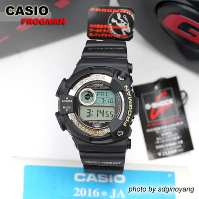 CASIO卡西欧G-SHOCK FROGMAN DW-9900-1B 第三代蛙人全新结束