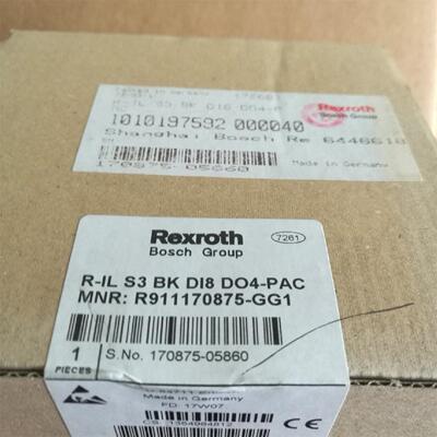 议价SERCOS 3耦合器4点DO R-IL S3 BK DI8 DO4-PAC R911170875