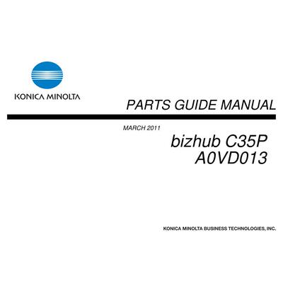 柯美 bizhub C35P 彩机英文零件手册