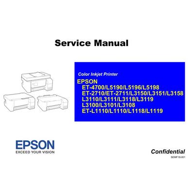 爱普生ET-4700 ET-2710  L5190 L5196  L3111英文维修手册
