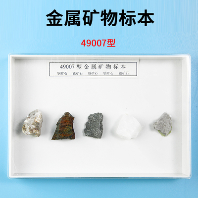 金属矿物标本J49007小学自然科学科普教学仪器中小学教学教具实验器材