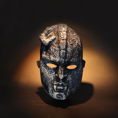 jojo的奇妙冒险石像鬼面具眼睛发光万圣恐怖派对吸血鬼面罩石头人