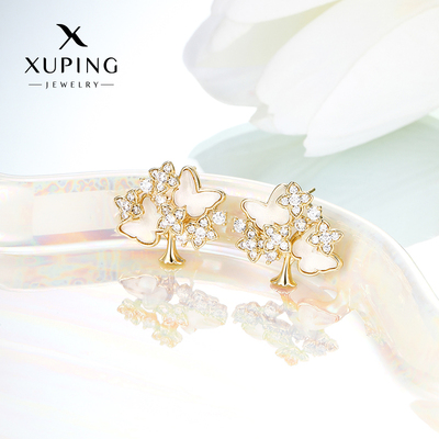 旭平【潘生福利】蝴蝶纷飞摩卡耳钉时尚高级感气质小众设计感女