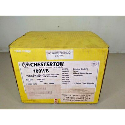 CHESTERTON 180WB 高可靠性卡特里奇单密封尺寸 - 18 - 全新