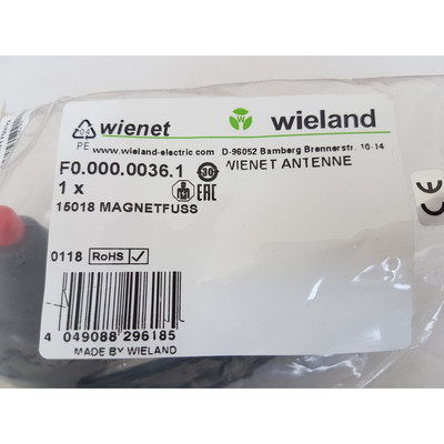 Wieland Wienet Antenne Magnetfuss 15018 F0.000.0036.1 Neu in