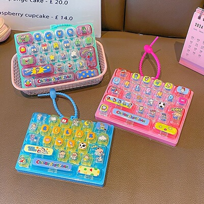 clicker keyboard fidget toy cute girl bag charm解压键盘玩具