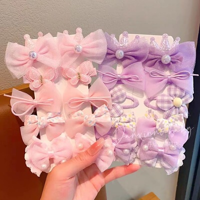 kids hair clips girls baby princess hairpins accessories set