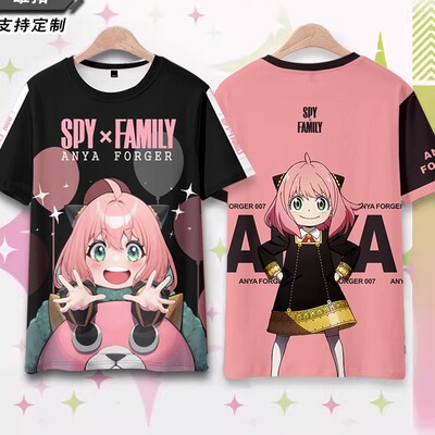 SPY×FAMILY间谍过家家周边阿尼亚痛衣速干薄款短袖t恤夏季衣服