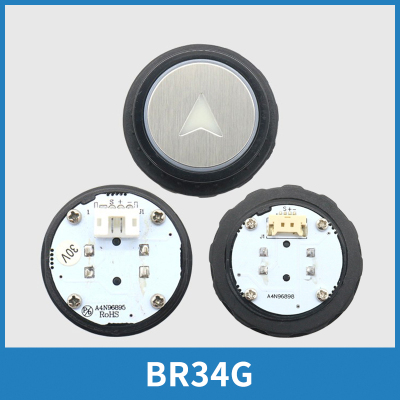 电梯按钮BR34G HBP16  A4N96898 A4N96895圆形按键适用奥的斯配件