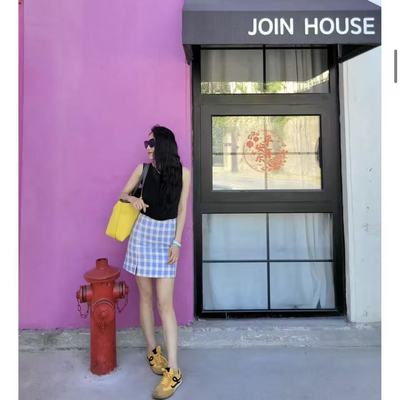 特！ 包邮价格炸了俩颜色都别错过啊！格子短裙 复古范儿 百搭啊~