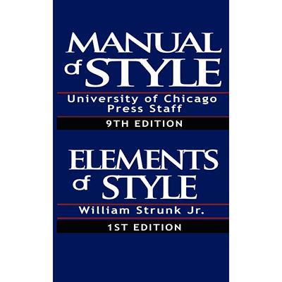 【预售 按需印刷】英文原版 芝加哥手册/风格的要素 The Chicago Manual of Style/The Elements of Style 进口原版正版书籍